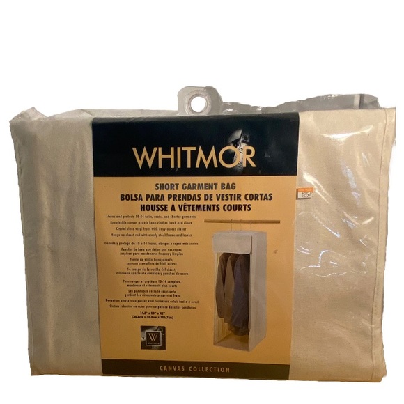 Whitmor | Storage & Organization | Vintage Whitmor Short Garment Bag ...